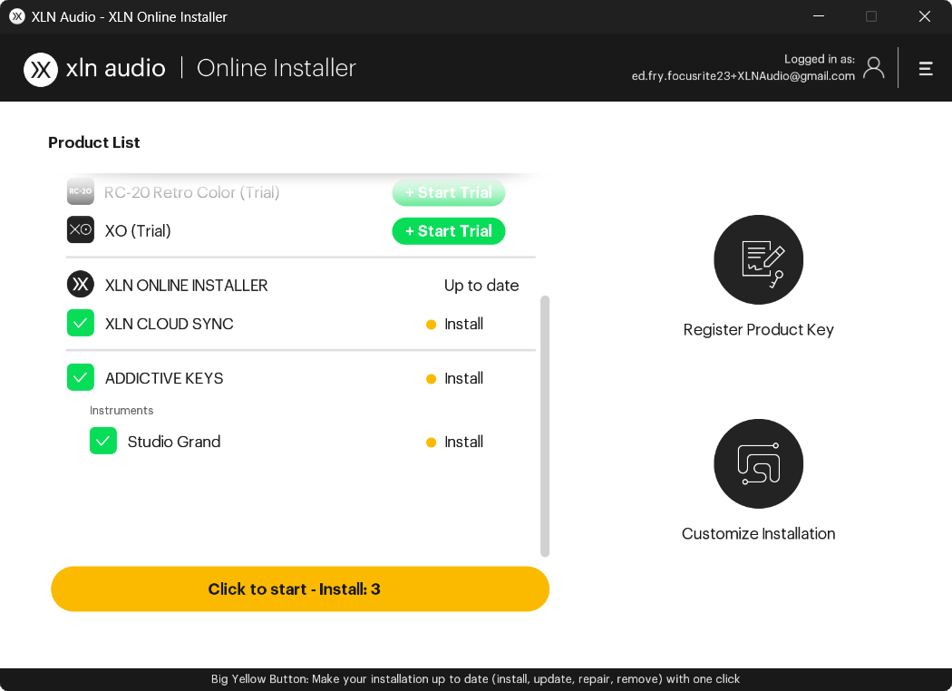 Installing Xln Audio Addictive Keys Focusrite User Guides