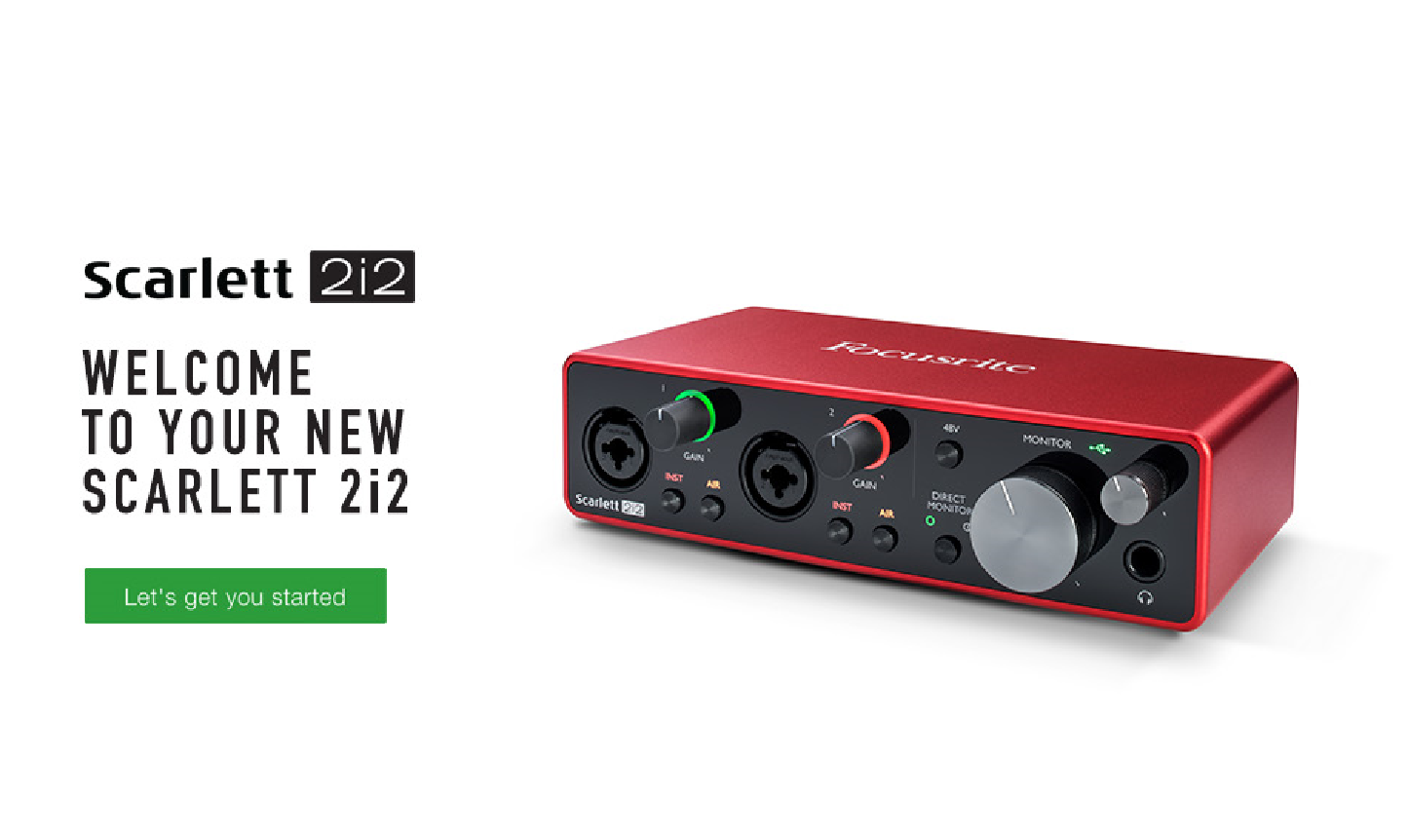Commencer avec votre Scarlett 2i2 3rd Gen – Guides de l'utilisateur Focusrite