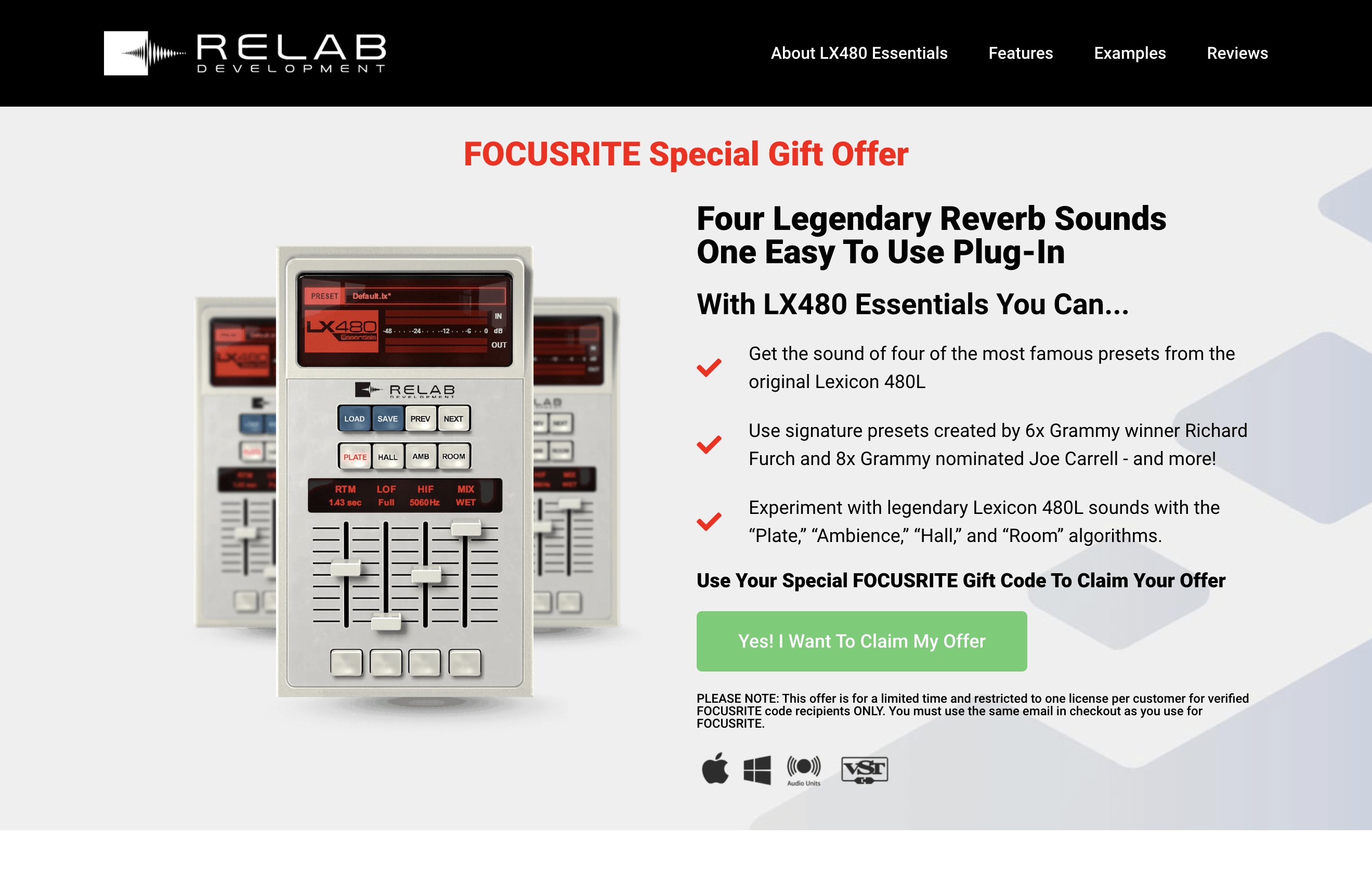 Installing Relab LX480 Essential – Focusrite User Guides